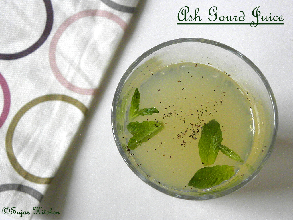 Sujas Kitchen: Poosani kai/Ash gourd/Winter Melon Juice