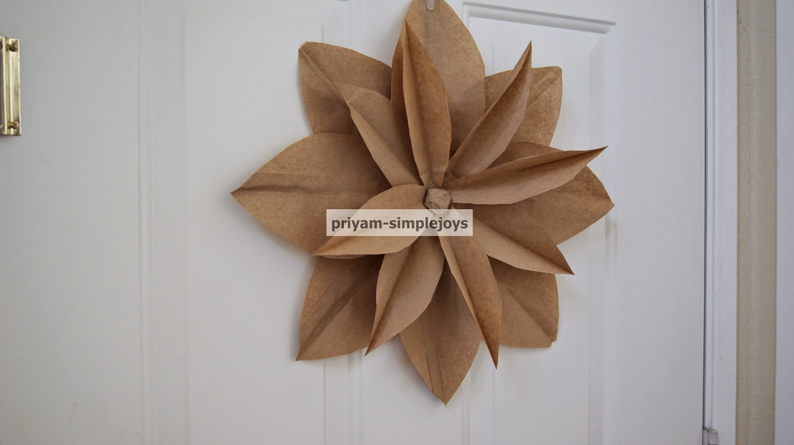 SimpleJoys: Brown Paper Bag flower