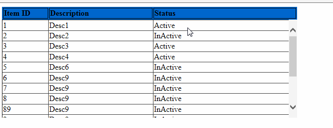 Gridview With Fixed Headers In Asp Using Jquery D365 Fando Solutions