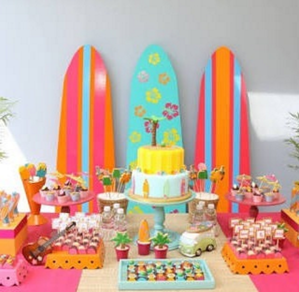 Fiesta temática para los amantes del surf