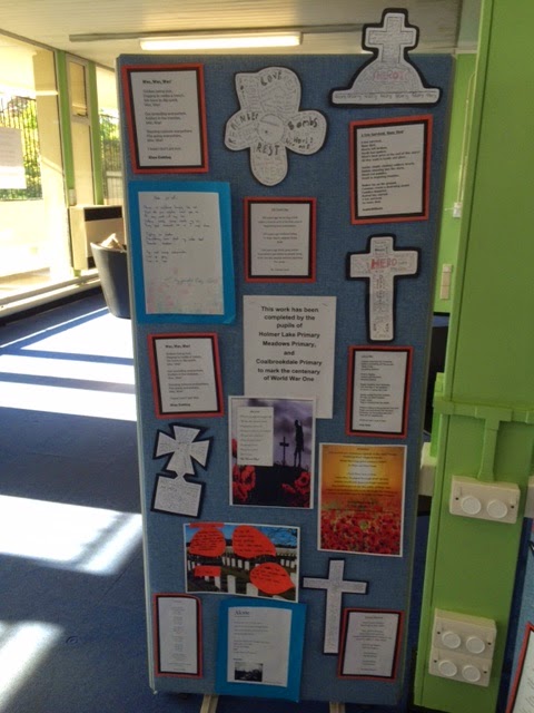 Telford WW1: School Childrens WW1 Poetry display at Madeley and ...