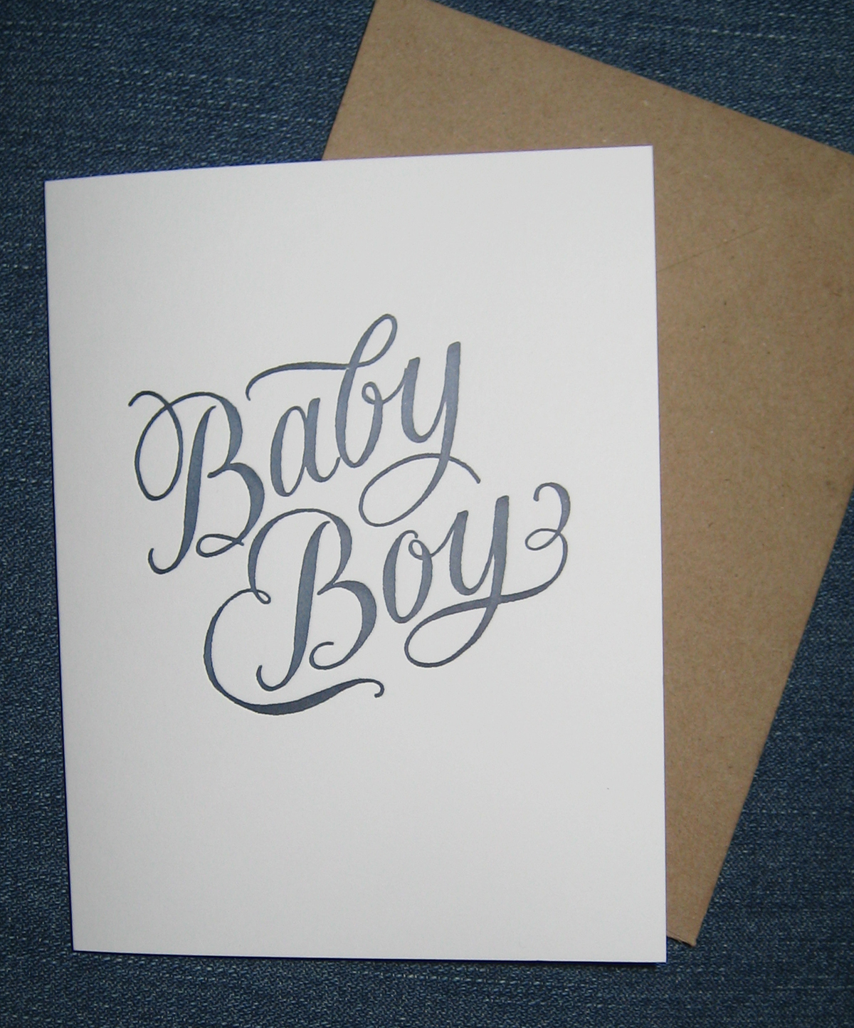 A to Z Calligraphy: Baby Boy