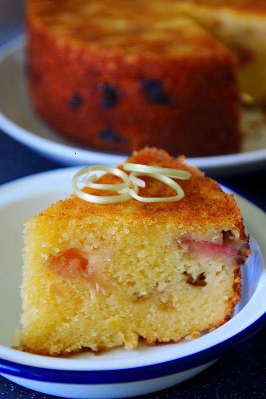 Rhubarb and Custard Cake