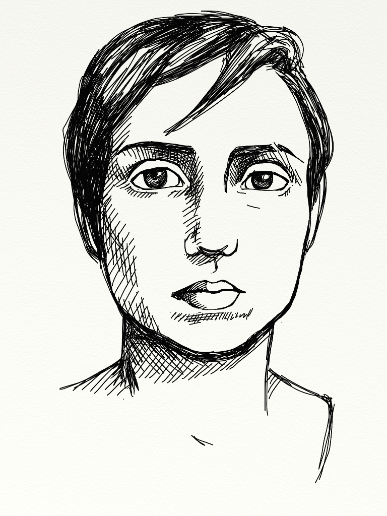 Black Hat Collective: Just a fast sketch/self portrait