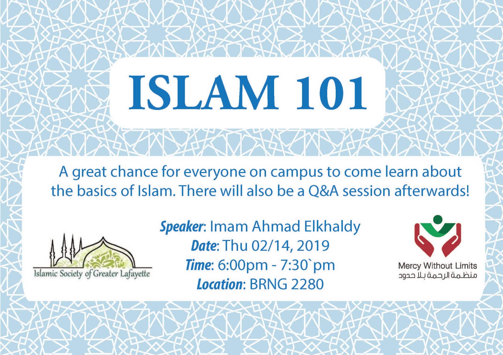 Islamic Society of Greater Lafayette: 2019