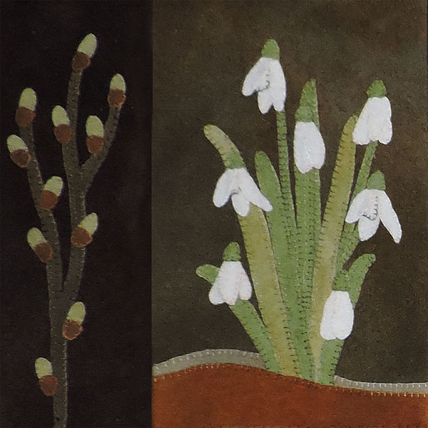 Crane Design by Jan Mott Wool Applique Penny Rug & Punchneedle Patterns ...