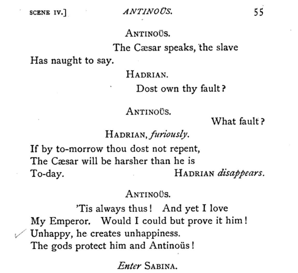 ANTINOUS THE GAY GOD: ANTINOUS THE STAGE DRAMA MOVED VICTORIANS TO TEARS