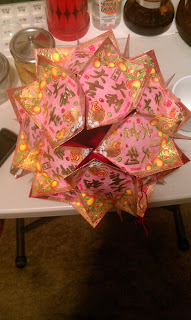 CantotoMando: Red Envelope Project: Red Envelope Flower Ball 紅包花球