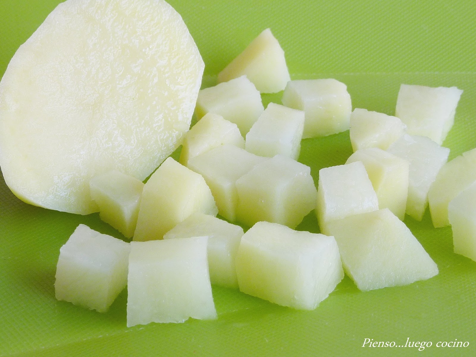 Pienso...luego cocino: Diferentes cortes de patata