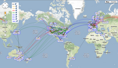 marxy's musing on technology: Alternate WSPR display map