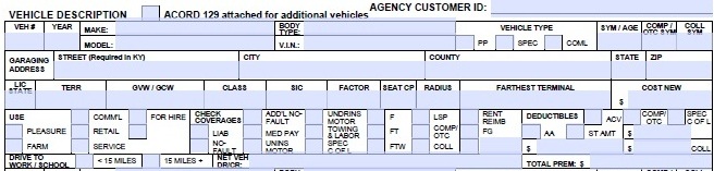 Acord 127 Fillable Form - Printable Forms Free Online