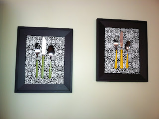 Paint Ideas: Flatware Framed Art for your Kitchen!