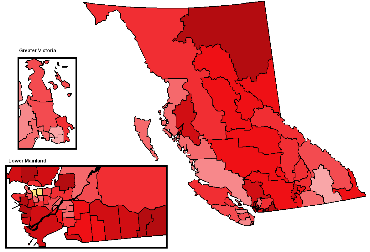 Canadian Election Atlas: British Columbia maps