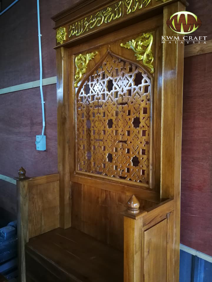 Kayu Warisan Malaysia: Tempahan Mimbar : Surau Al Ikhlas