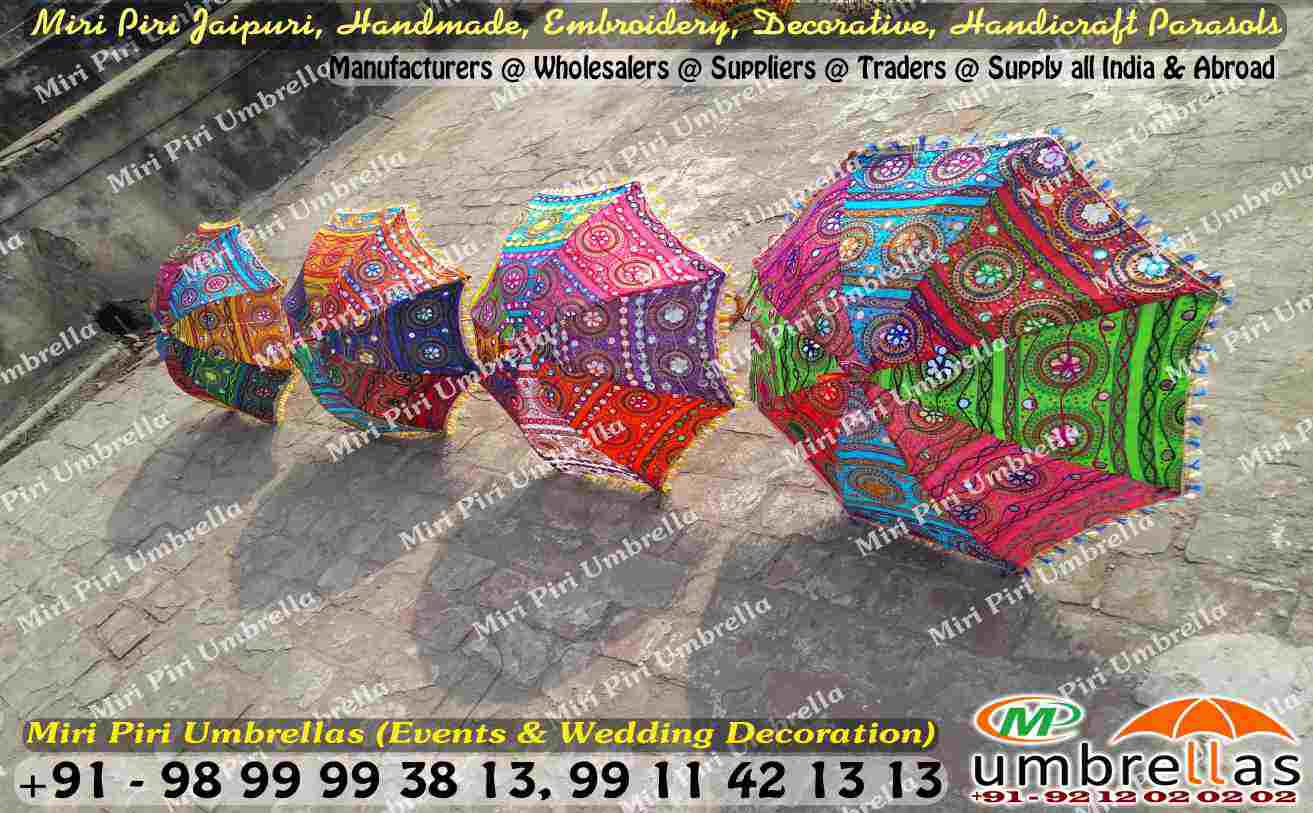 Rajasthani, Jaipuri, Wedding, Decorative, Umbrellas Parasols ...