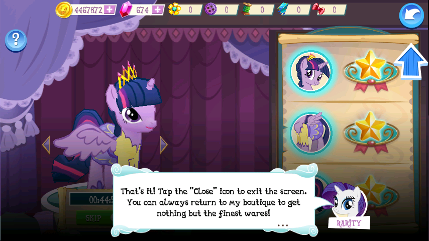 Equestria Daily - MLP Stuff!: New Gameloft Update Shows Off New Dress ...