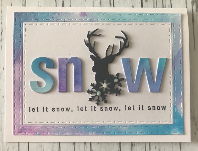 Jackie's Craft Creations: Snow word card