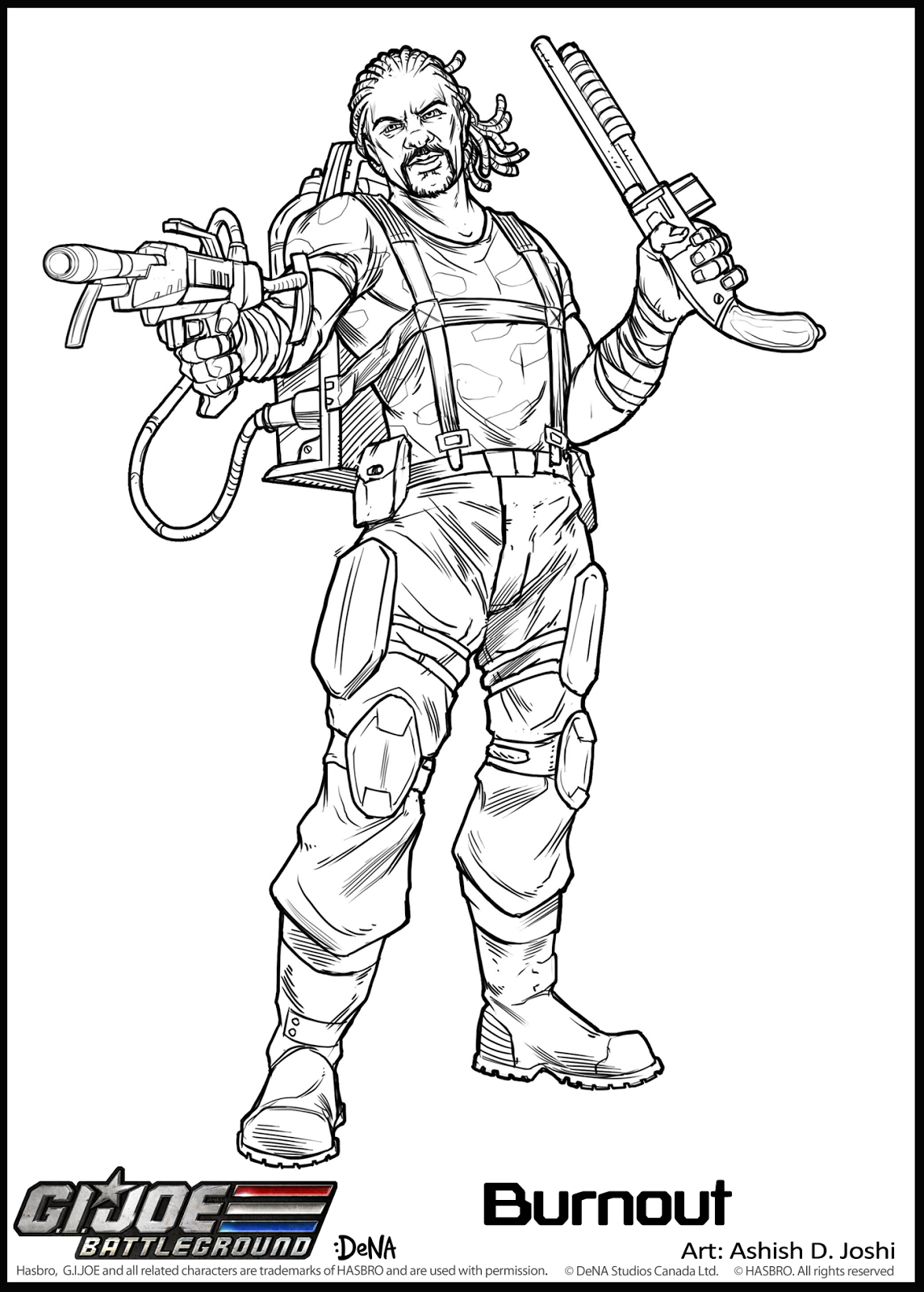 ATOMIC HERMIT: G.I.JOE Battleground line Art