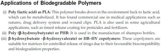 Biodegradable Polymers Examples
