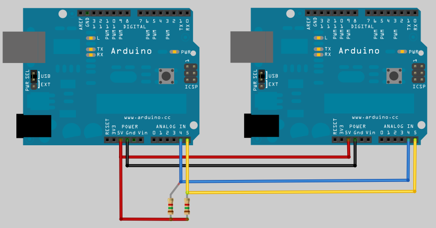 Rods Electronics Projects Extremely Simple Io Port Expansion Using Two Arduinos And I2c
