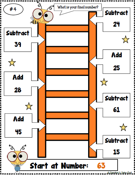 Number Ladders | Teacher's Take-Out