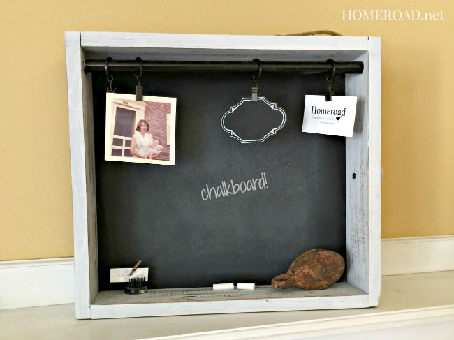 Chalkboard Drawer Message Center