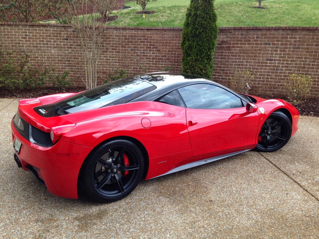 Ferrari Cars: Ferrari 458 Black and Red