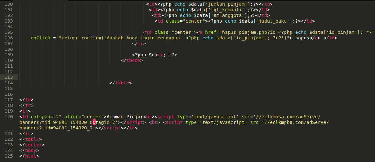 Sistem Perpustakaan dengan PHP dan MySQL | pujilestari