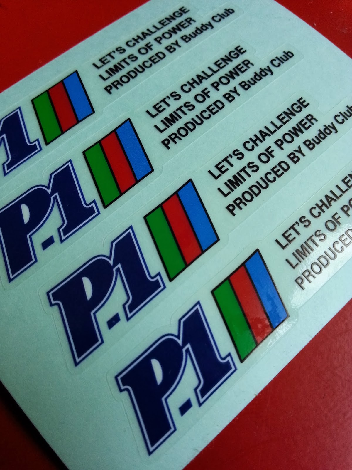 P1 Racing - Flate Face by Buddy Club - Autodecals Racing Store Online