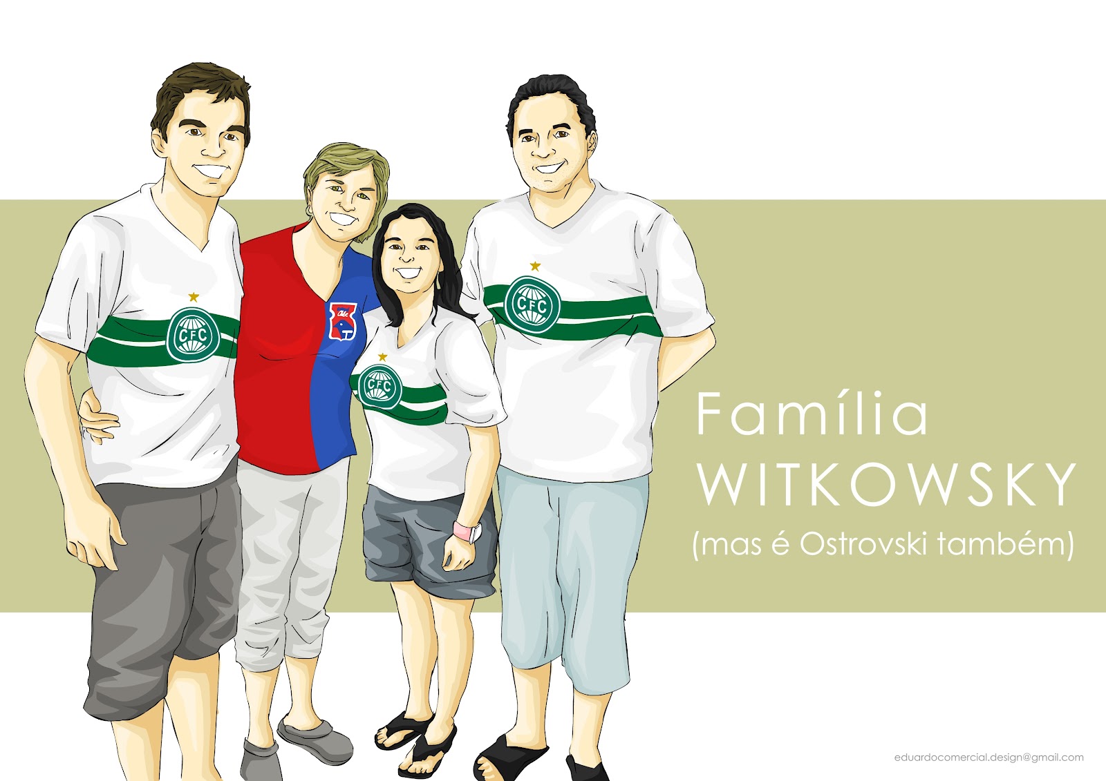scketch web: Ilustração FAMÍLIA WITKOWSKI