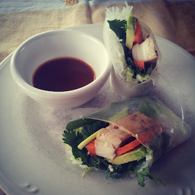 Our silly old lives: Fresh spring rolls