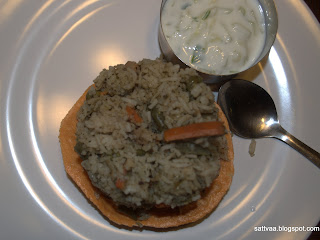 Sattvaa: Pudina Pulav - A warm pot of rice loaded with veggies and some ...