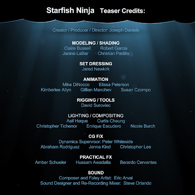 Starfish Ninja - the Blog: Teaser Credits
