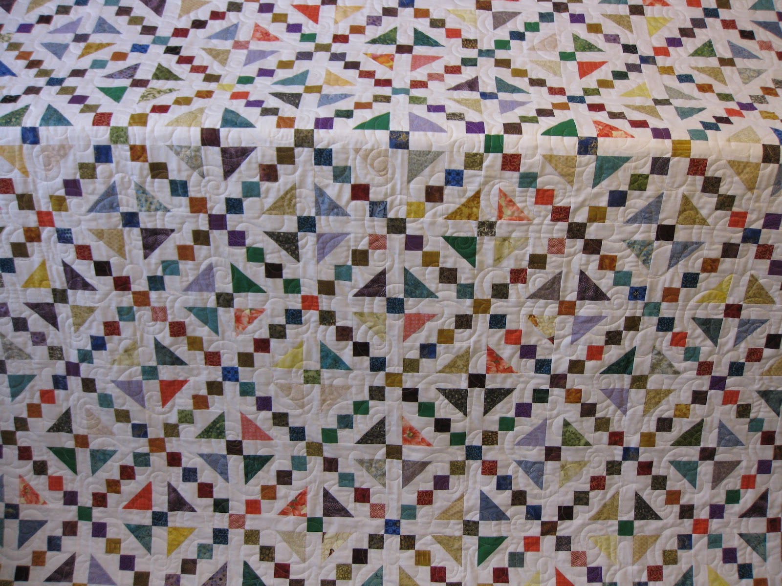 Millie's Quilting: Finished 16 patch Quilt