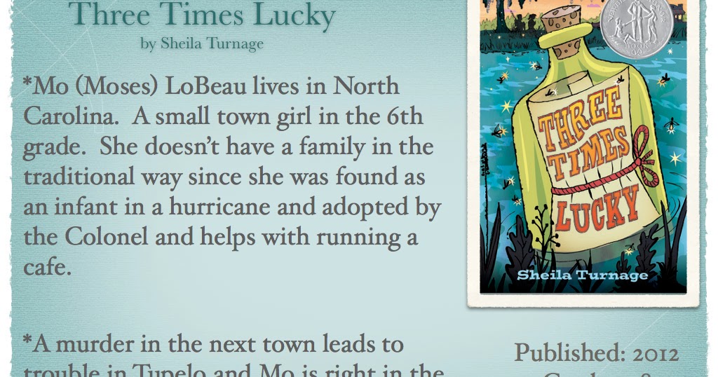 Young Adult Reading Machine: Tupelo Landing: Three Times Lucky by ...