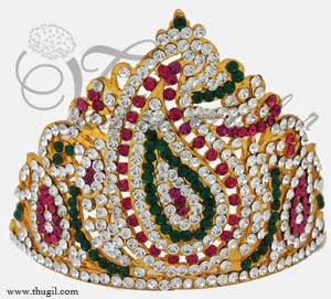 Hindu Deity Jewellery: Hindu God Vigraha Deity Crowns
