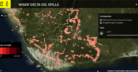 Maps Mania: Oil Spills in the Niger Delta