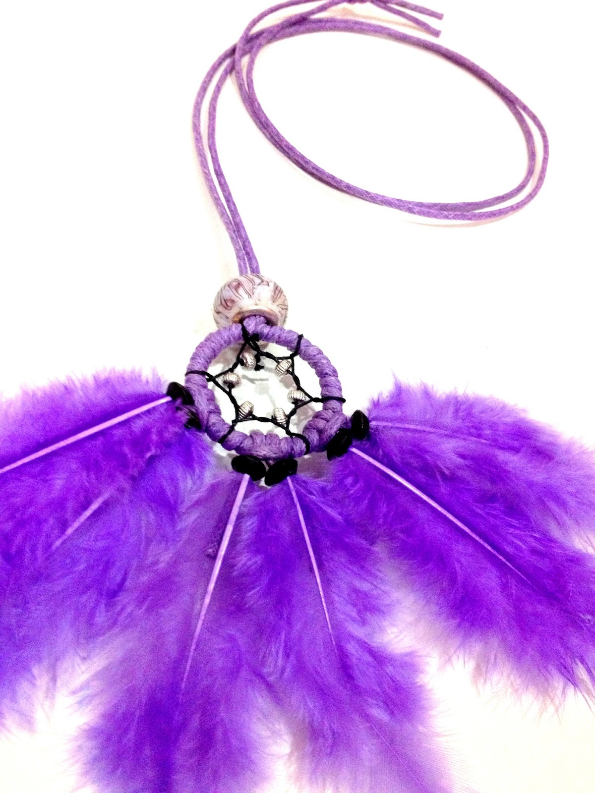 Dream Catchers & Accessories: Purplish Dream Catcher Necklace