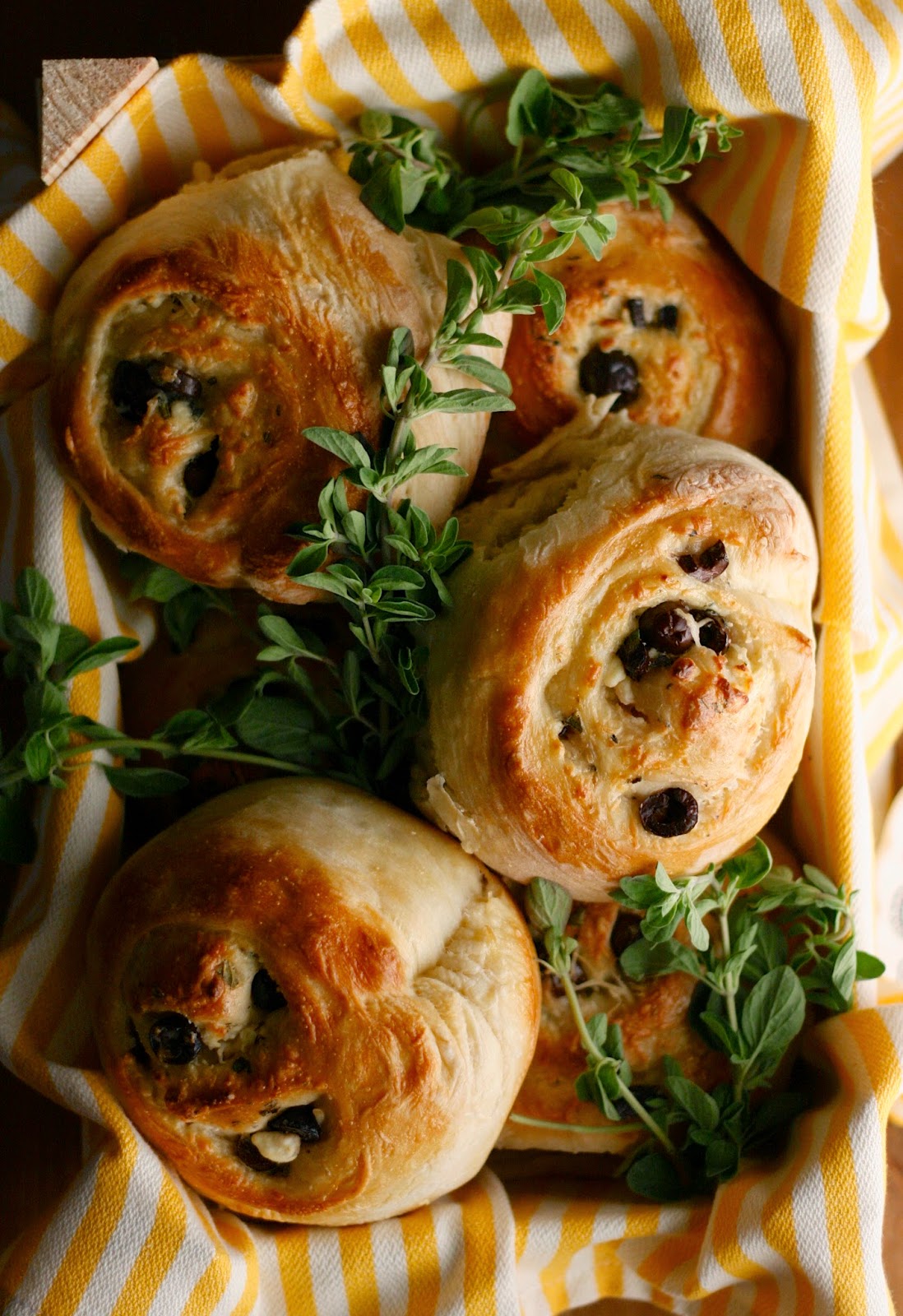 Indigo Scones: Greek Kalamata Feta Rolls
