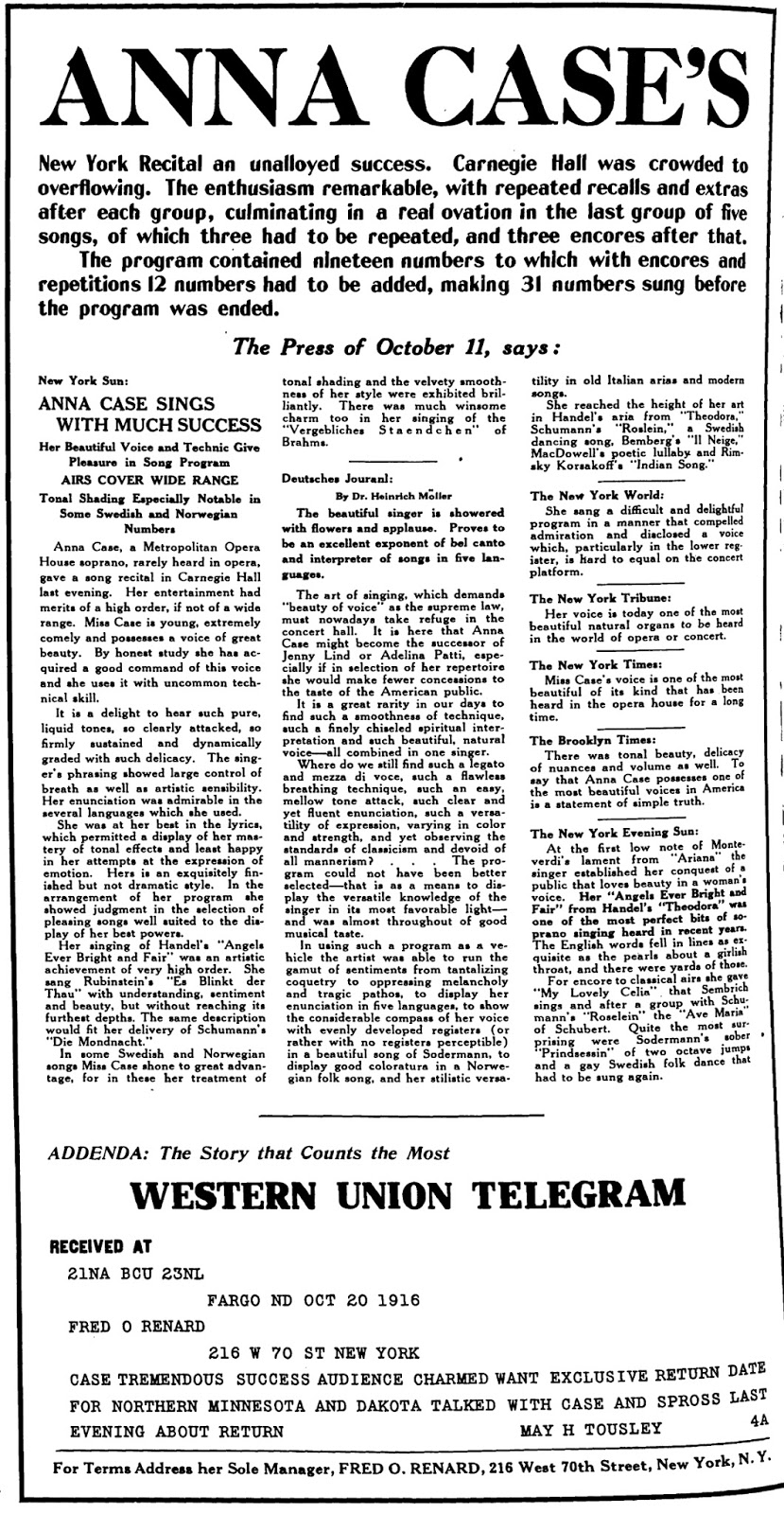 Gillette On Hillsborough: Anna Case Draws a Crowd