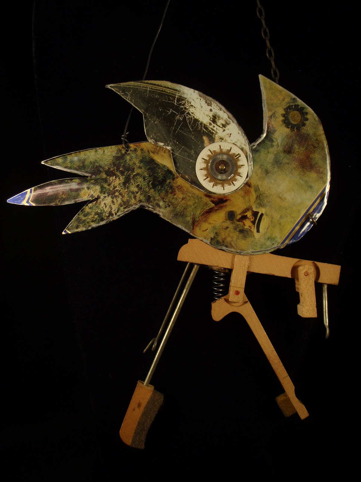 Portland Art Collective: Assemblage Birds from Jennifer Campbell