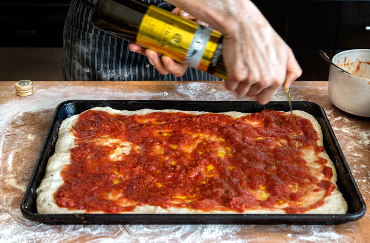 Roman-Style Pizza - WILD GREENS & SARDINES