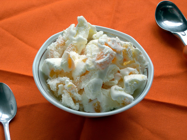 Helado de yogurt y melocotón - Magdalenas de Chocolate