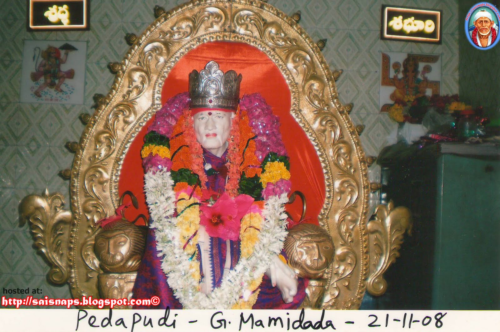 Sai Wallpaper: Sri Shirdi Sai Baba Mandiram. Pedapudi Mandal, East ...