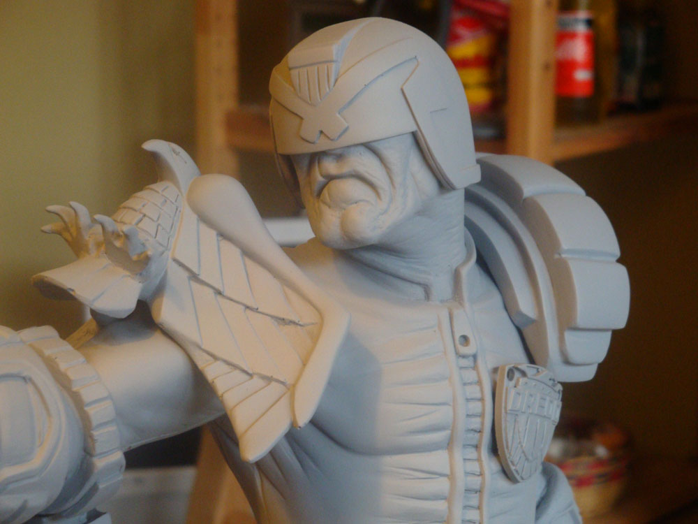 Michael White Sculpting & Props: Judge Dredd (work in progress)