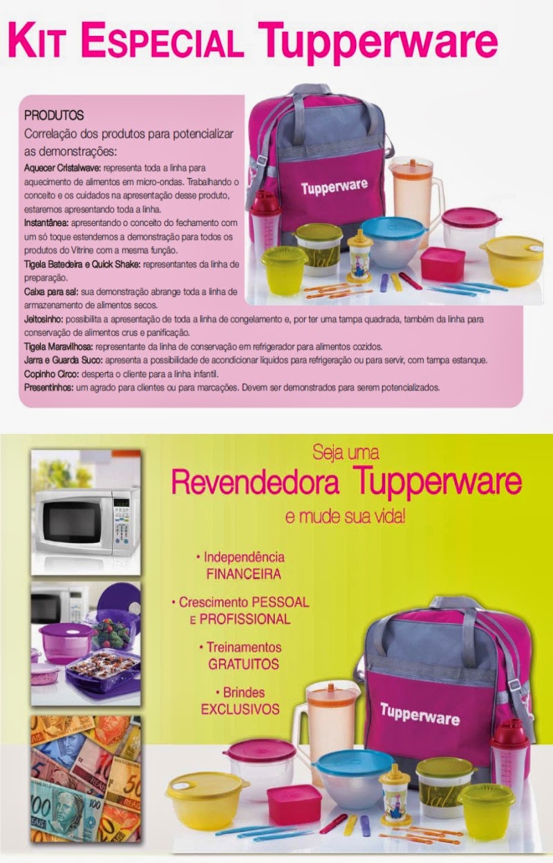 Tupperware Equipe MASTER - Goiânia GO: Kit de Demonstração
