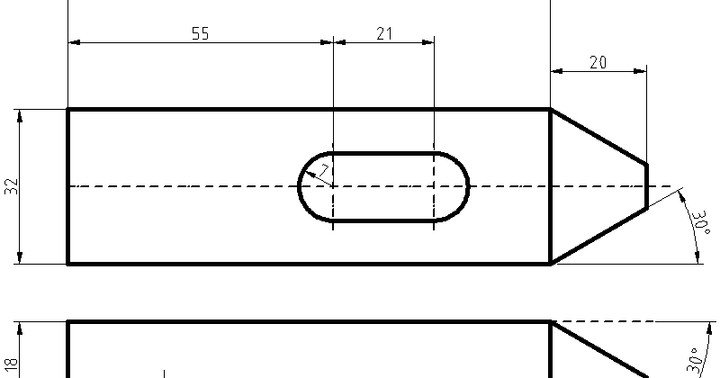 Il disegno meccanico con Blender: esercizio :staffa semplice