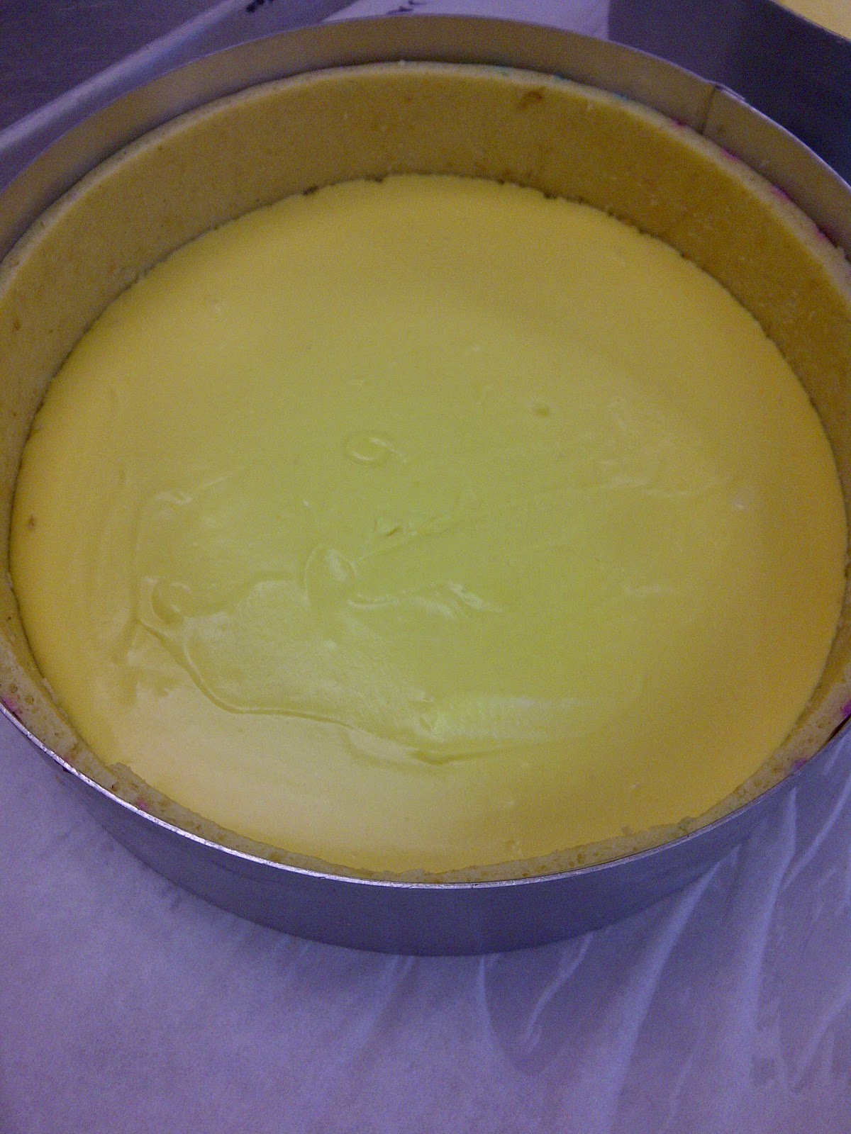 For Bake's Sake: Mango, Coconut and Strawberry Mousse Ribbon Cake :)