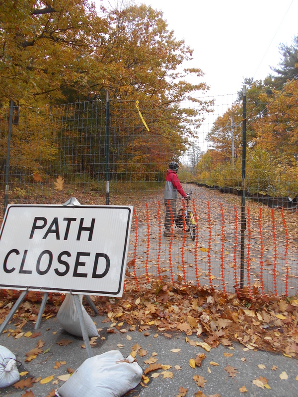anniebikes: Sometimes You Gotta Take the Closed Bike Path