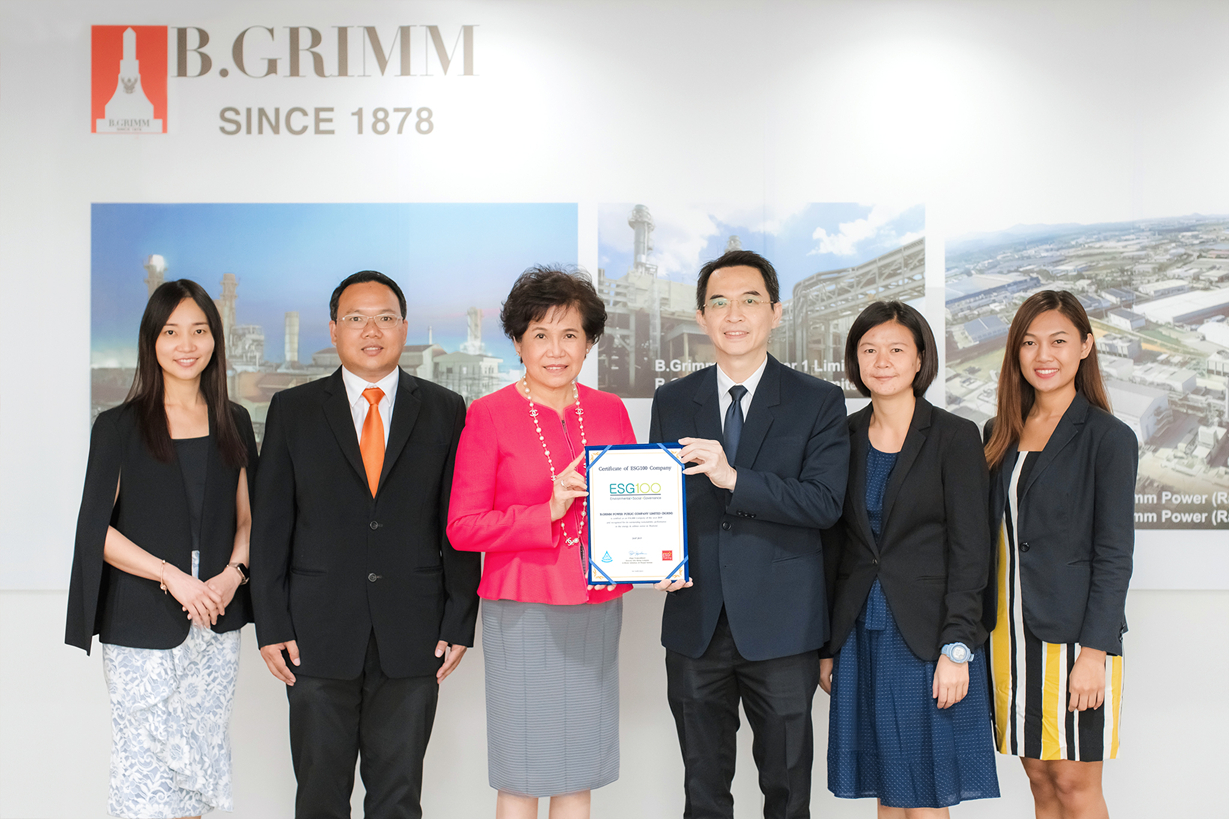 Thaipat Institute: BGRIM ติดอันดับหุ้นยั่งยืน ESG100 ปี 62
